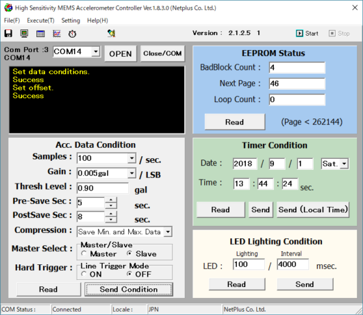 高精度MEMS加速度計「検震くん」Ver. 2.0 （販売終了） | Netplus株式会社